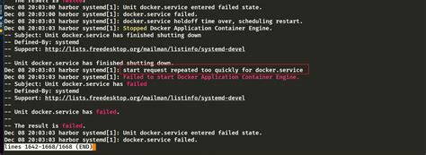 ts：解决docker无法启动，报：start request repeated too quickly for rvice