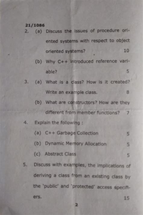 Mgkvp Bca Iii Sem Question Papers 2021