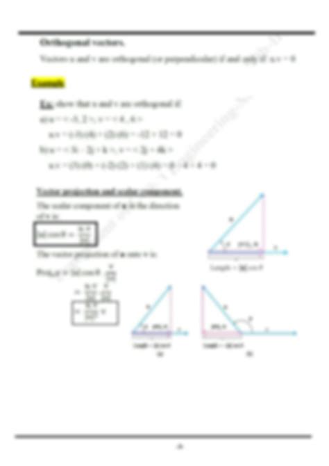 SOLUTION Mathematics Dot Product Angle Between Two Vectors Orthogonal Vector Cross Product
