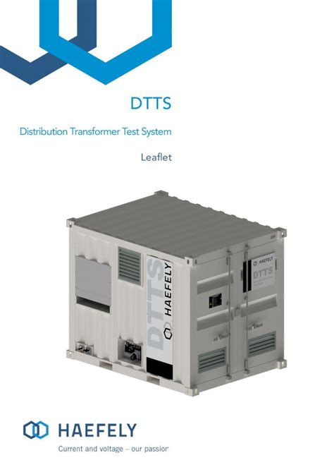 pdf distribution transformer test system leaflet e s e r on e