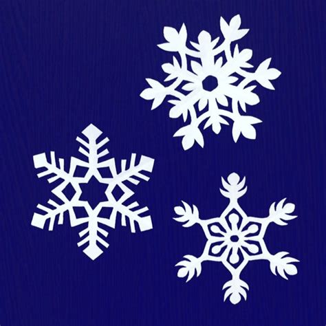 8 Paper Snowflake Patterns For Beginners PDF Digital Download Paper Craft DIY Snowflakes