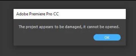 Damaged Premiere Pro Project Can Someone Repair Adobe Product Community 13625446
