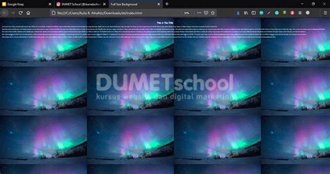 Cara Membuat Background Website Menjadi Fullscreen Dengan Css Kursus