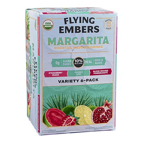 Flying Embers Margarita Variety Pack 6pk 12 Oz Cans Applejack