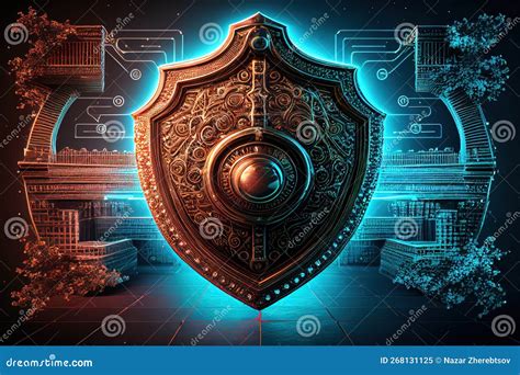 Cybersecurity And Data Protection Abstract Technology Backgrounds Ai Generated Stock