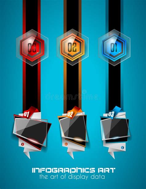 Clean Infographic Layout Template For Data And Information Analysis Stock Vector Illustration