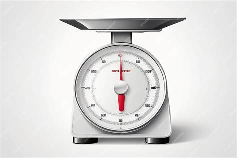 Premium Photo Measuring Scale Analog Weight Scale Isolated On White