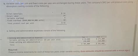 Solved Problem 19 1a Algo Variable Costing Income