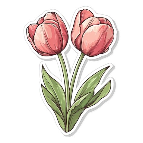 Flower Tulip Vector Premium Ai Generated Vector