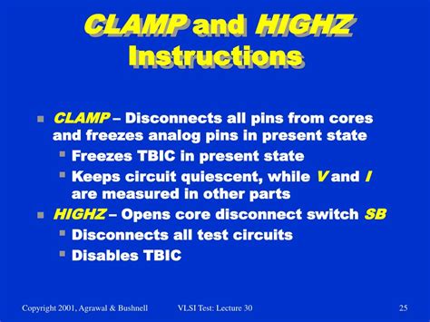 Ppt Lecture 30 Ieee 11494 Jtag Analog Test Access Port And Standard Powerpoint Presentation