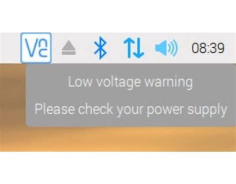 Raspberry Pi Undervoltage Detected