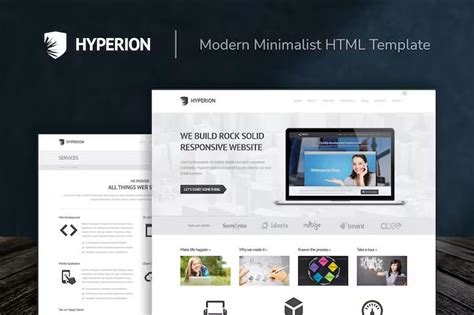 Hyperion Modern Minimalist HTML Template Latest Version WooCrack