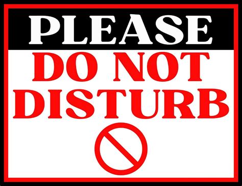 Do Not Disturb Sign Printable