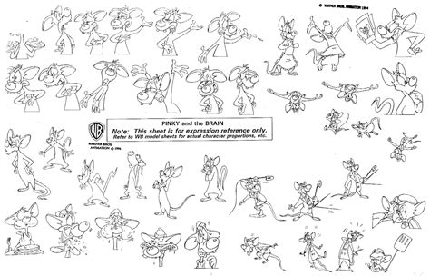 Pinky And The Brain 1995 98 Model Sheets Turnarounds Character Reference Concept Art R