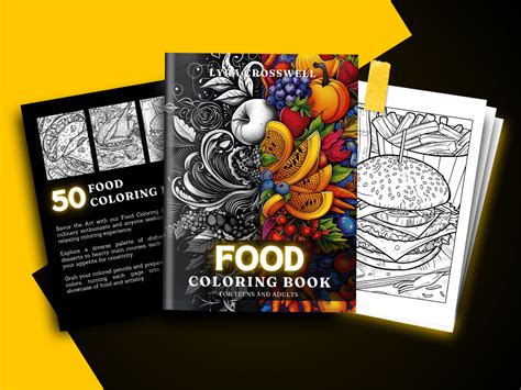 Food Coloring Book 50 Coloring Pages For Adults And Teens