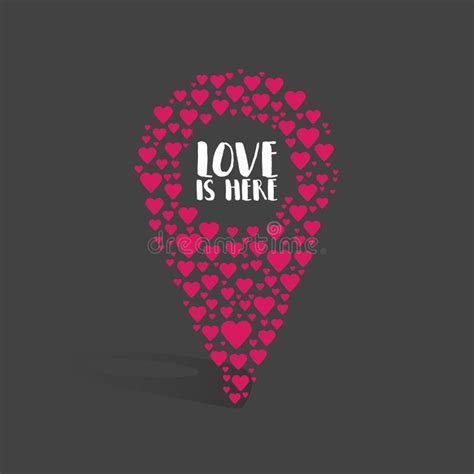 Map Pointer With Heart Vector Illustration Isolated On Transparent Background Stock Vector