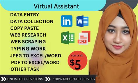 Be Your Virtual Assistant For Excel Data Entry Copy Paste Web
