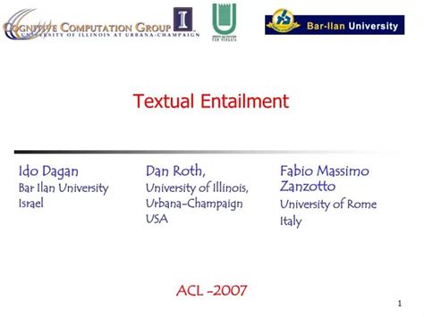 Ppt Textual Entailment Powerpoint Presentation Free Download Id 2948527