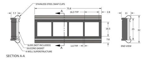 Grace Bio Labs Proplate® Microarray System Slide Module W × L 16 Mm ×