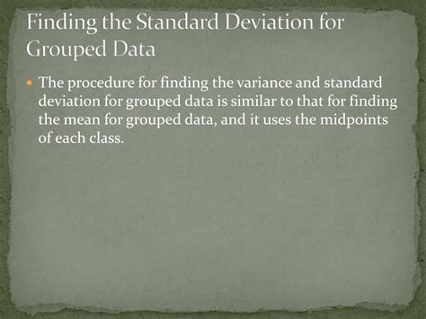 Ppt Standard Deviation For Grouped D Ata Powerpoint Presentation