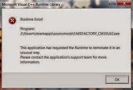COUNTER STRIKE ADVANCE CS RUNTIME ERROR ABNORMAL PROGRAM TERMINATION
