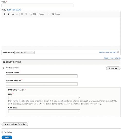Drupal How To Add Multiple Form Fields With A Single Button Click No