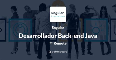 desarrollador back end java at sngular remote work from home get
