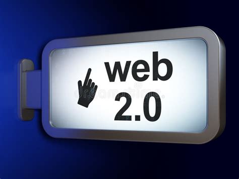 Web Development Concept Web 20 And Mouse Cursor On Billboard