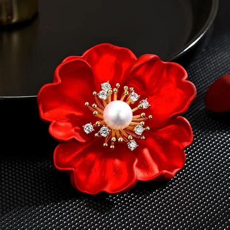 Женская брошь в виде цветка | AliExpress