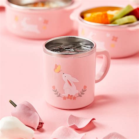 데이지가든 이중스텐 손잡이컵 논슬립ki0321013 이랜드몰