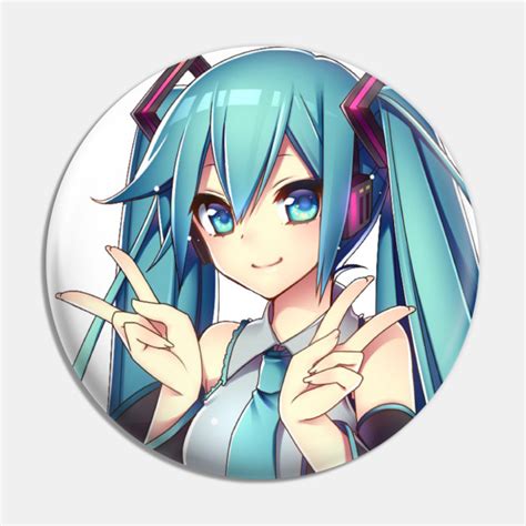 Hatsune Miku Hatsune Miku Pin TeePublic