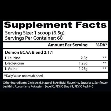 Demon Bcaa Natty Superstore