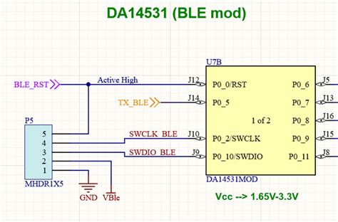 Reset Pin For DA MOD Bluetooth Low Energy Renesas Wireless Connectivity Renesas