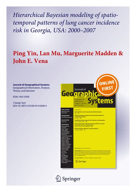pdf hierarchical bayesian modeling of spatio temporal patterns of
