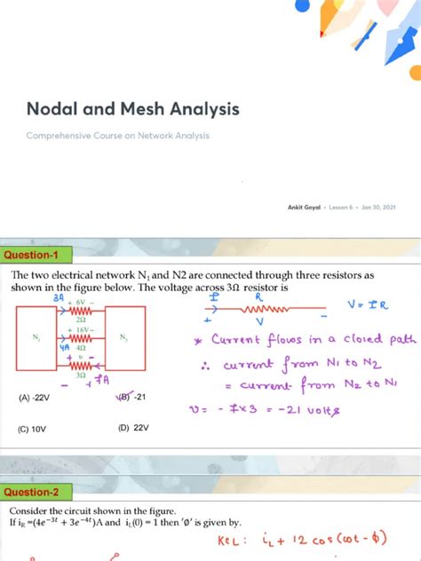nodal and mesh analysis pdf