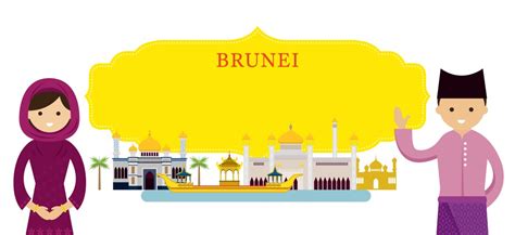 Brunei Landmarks And Tourism Royalty Free Vector Vectorstock