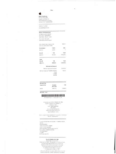 Apple Invoice Pdf