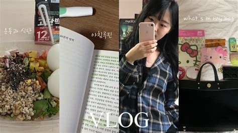 Vlog 아무튼 계속 직장인 갓생 브이로그 5시 기상 생산적인 일상루틴 자기관리 경제 뉴스레터 추천 보부상 출근 왓츠인마이백 식단관리와 붓기템