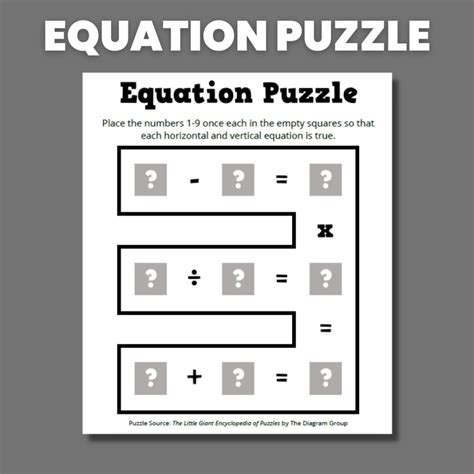 Equation Puzzle Math Love