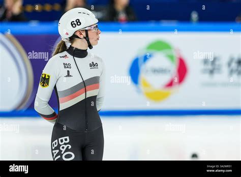 Beijing China March 14 Lisa Eckstein Of Germany During The Isu World Short Track Speed
