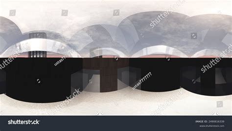 Environment Map Hdri Map Equirectangular Projection Stock Illustration