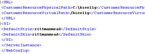 Oracle BI EE G Styles Skins Custom XML Messages