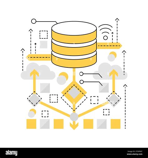 organized data storage data management database service graphic icon