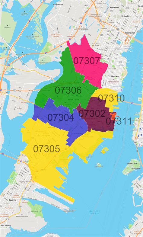 Zip Codes In Jersey City