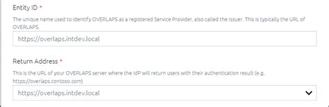 Setting Up SAML Authentication OVERLAPS Documentation