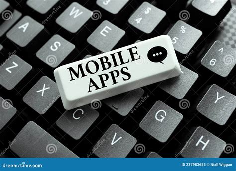 writing displaying text mobile apps word written on a software application designed to run on