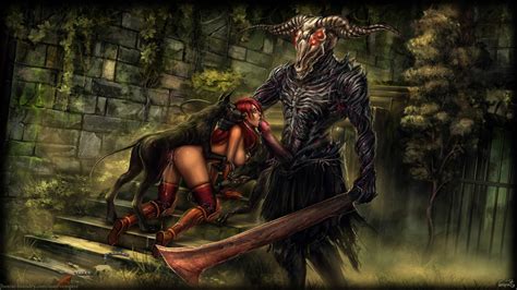 Rule 34 Ass Blowjob Canine Capra Demon Cum Cum Inside Dark Souls