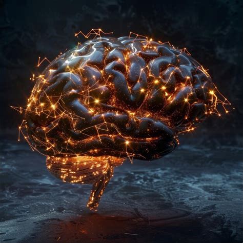 Premium Photo Illuminated Brain With Neural Network Connections