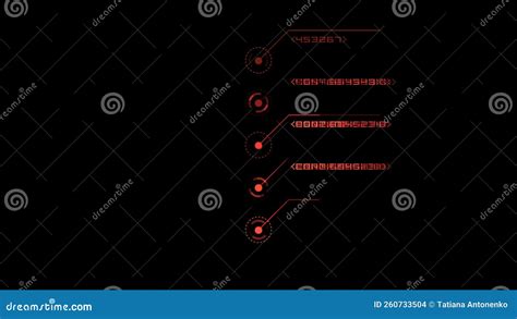 Countdown Ui Hud Information Blocks Construction Of Letters And