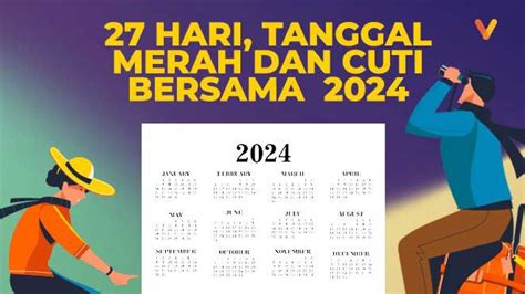 Foto Infografik 27 Hari Tanggal Merah Dan Cuti Bersama 2024